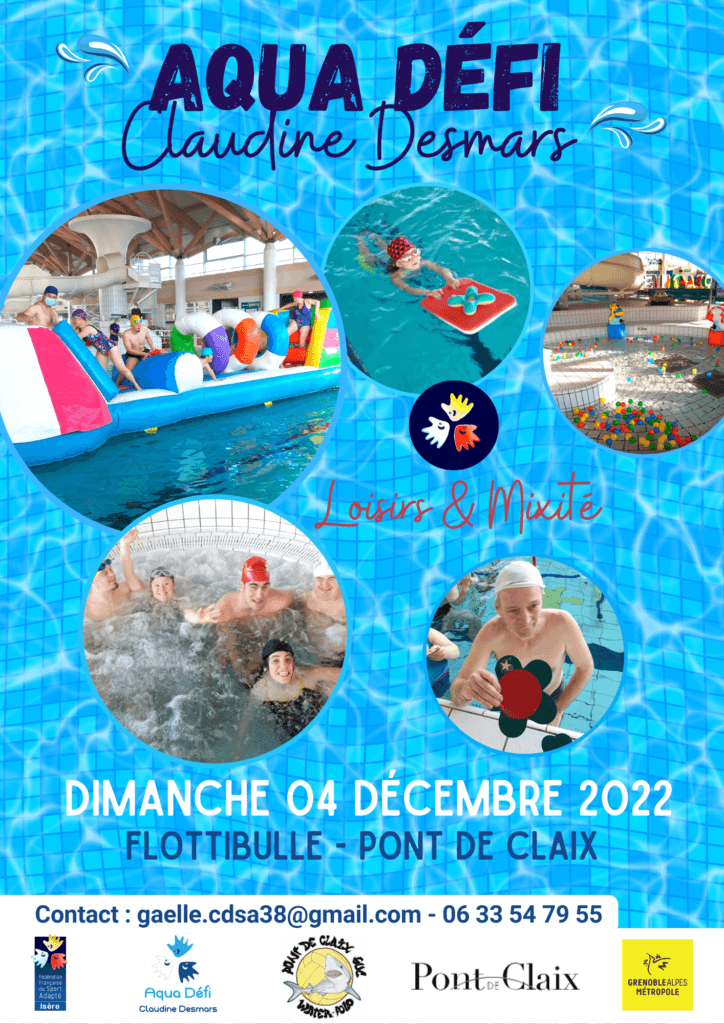 Tous à l'eau : l'Aqua Défi Claudine Desmars revient le 04 Décembre ...